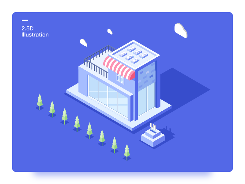 2.5D_Illustration by Never-stop on Dribbble