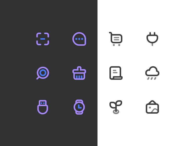 Simple Icon Set 1 by Paboo on Dribbble