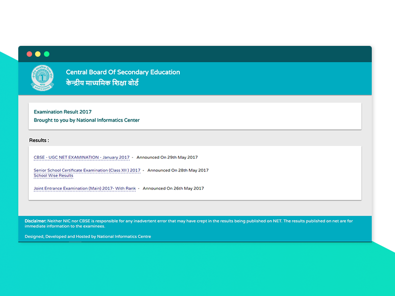 CBSE Result Site Redesign by Nitesh Kumar Niranjan on Dribbble