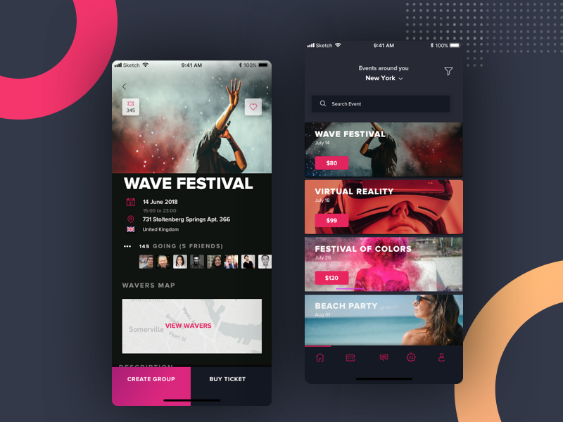 Event Booking App by Aashna on Dribbble