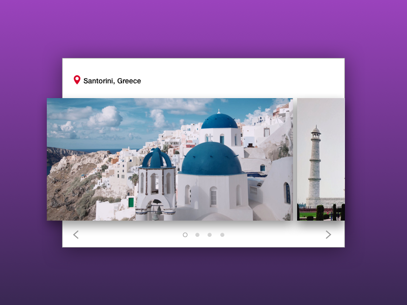 UX challenge - Image Slider by Carmen Wong on Dribbble