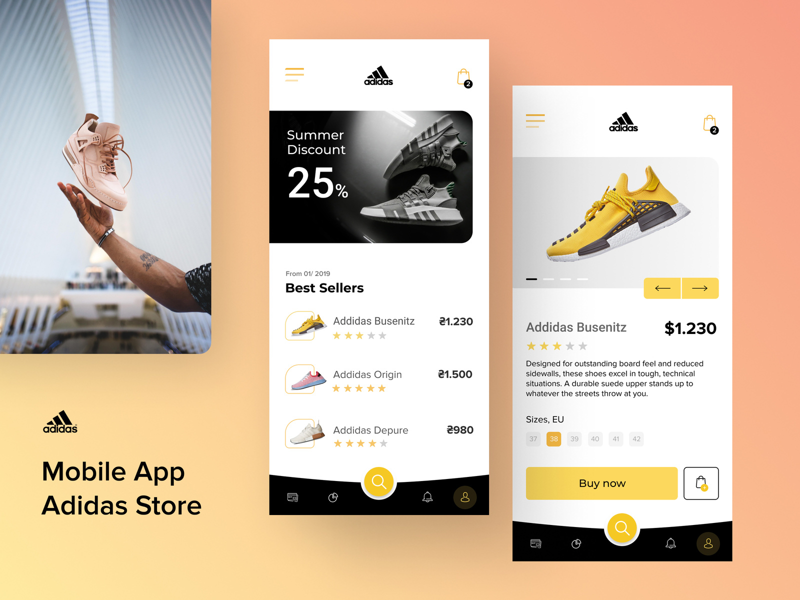 Adidas Store Concept by Alex H. on Dribbble