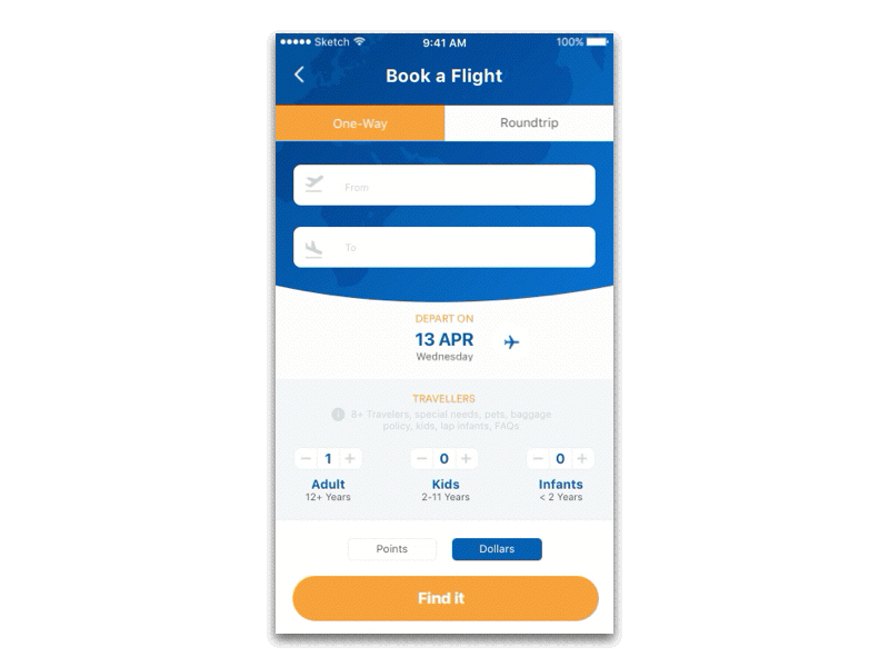 Booking Air Ticket by Anuja Selva on Dribbble