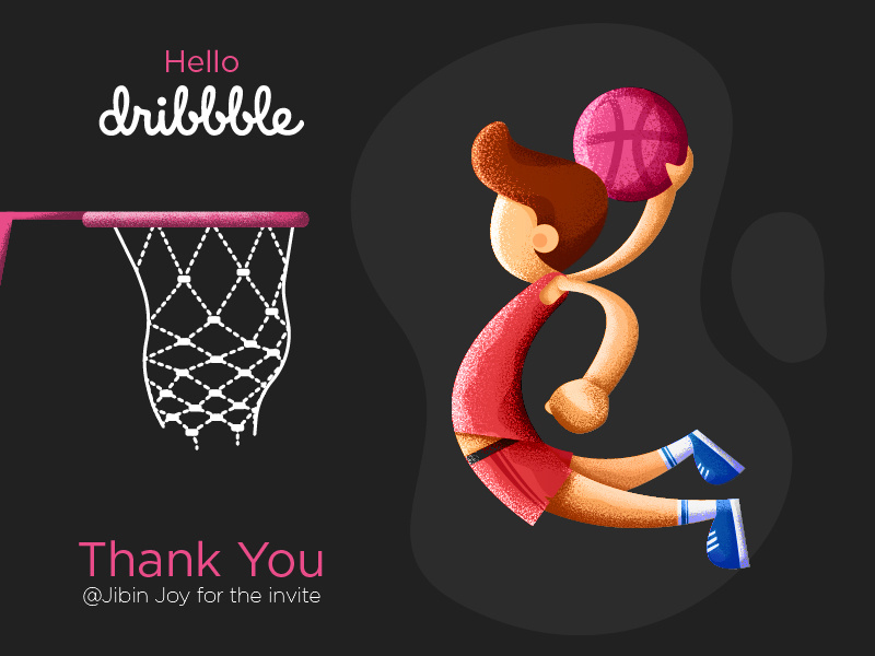 Hello Dribbble by Jon Anto on Dribbble