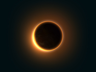 One-layer solar eclipse by Maarib on Dribbble