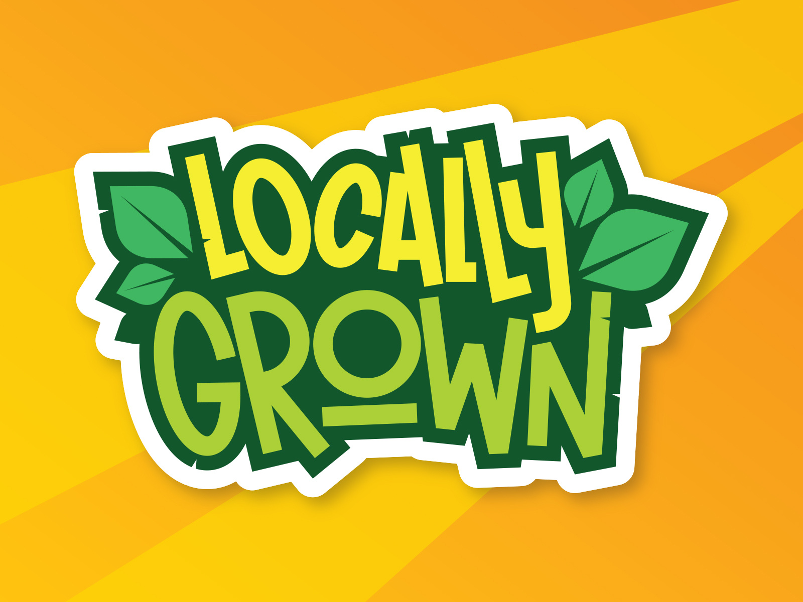 Locally Grown Food Sticker by Mircea Iliescu on Dribbble