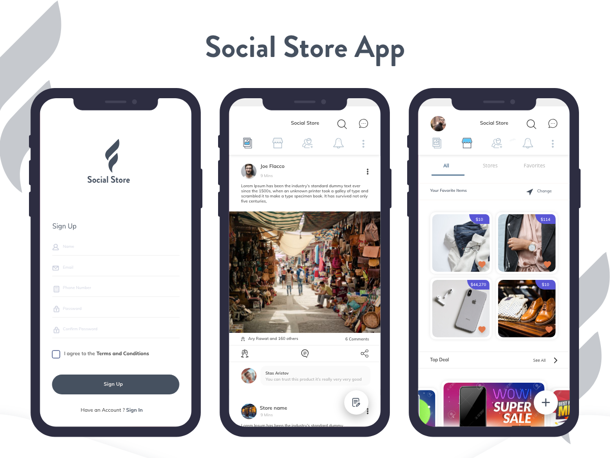 Social Store App by Chintoo Bhagat on Dribbble