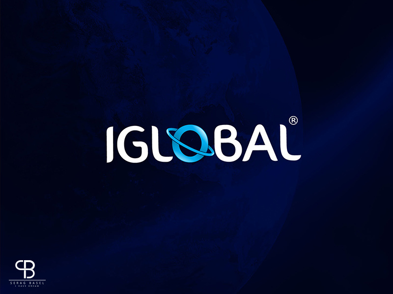 iglobal logo by serag basel on Dribbble