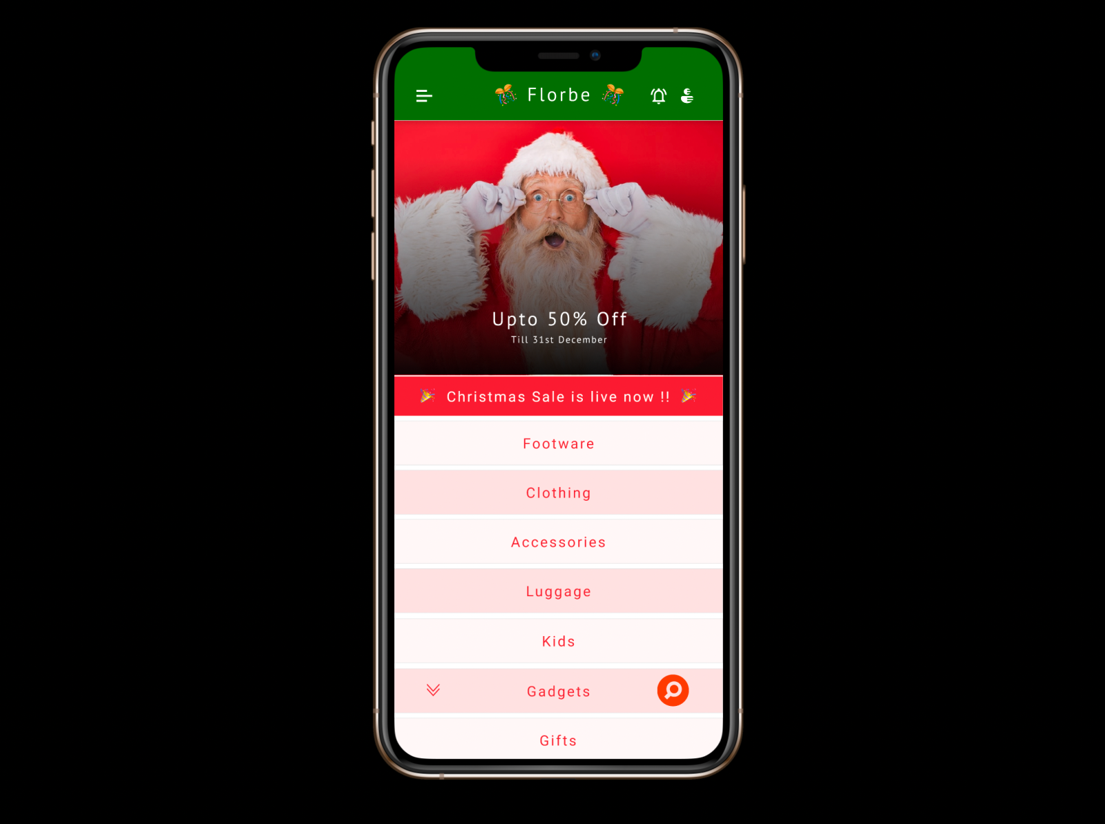 Christmas theme iOS app by Hardik kothari ^ on Dribbble
