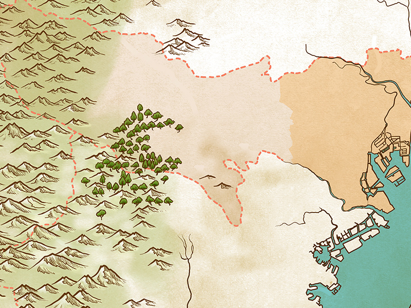WIP, Map for a Graphic Novel by Tim Paul on Dribbble