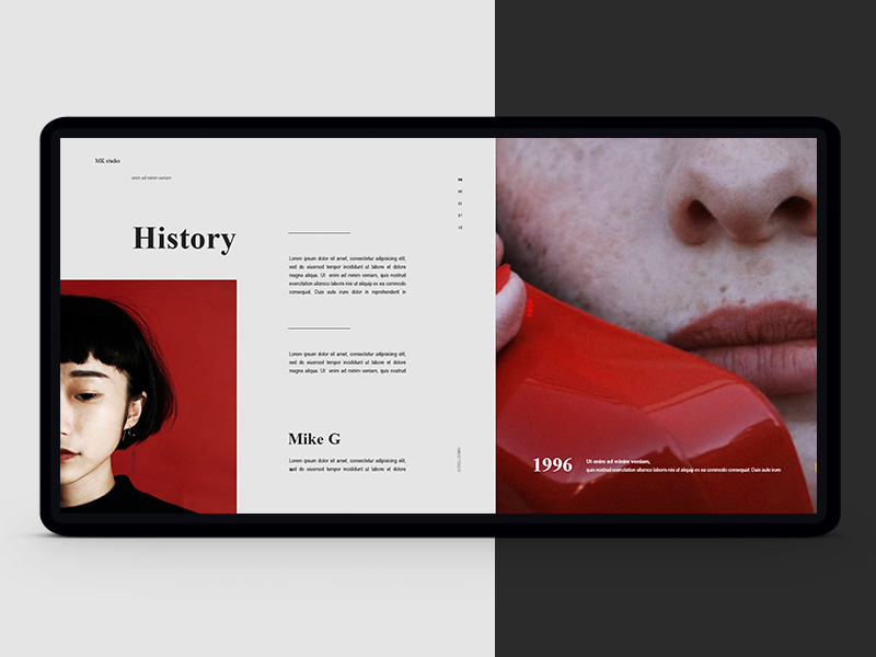 Page history by Diana Deri on Dribbble