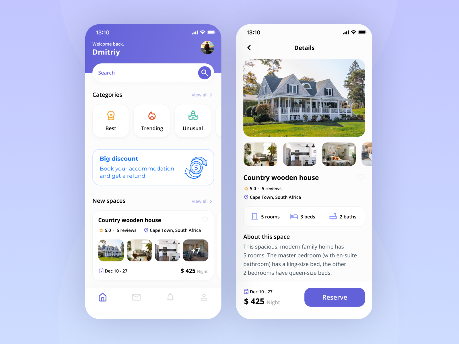 Rental App by Valeriy Kiselev on Dribbble