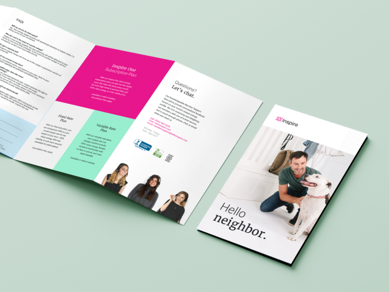 Welcome Brochure by Lucy Traver for Inspire Design Studio on Dribbble