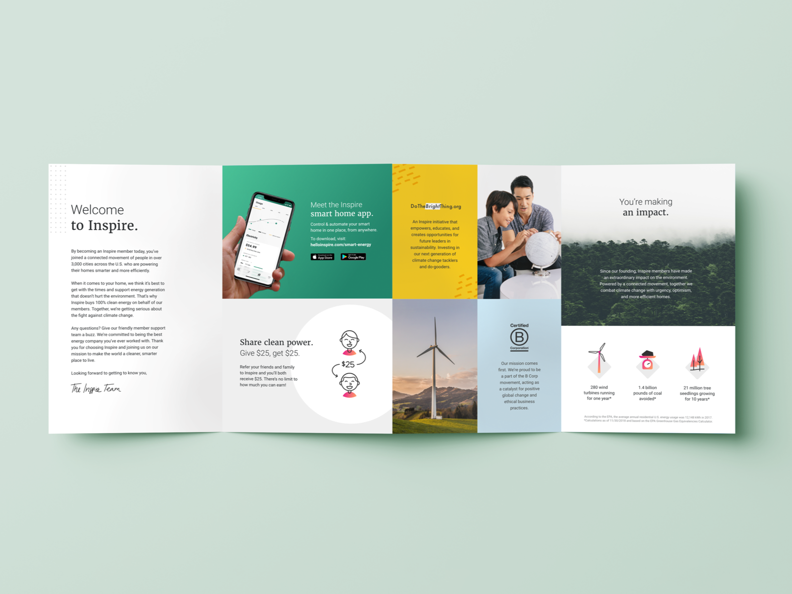 Welcome Brochure by Lucy Traver for Inspire Design Team on Dribbble