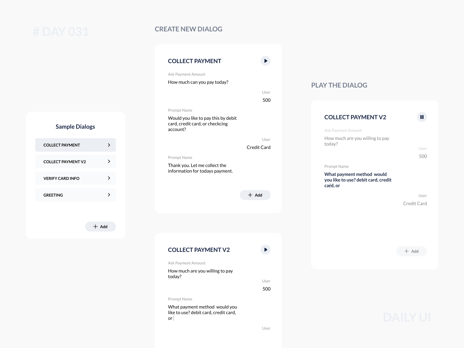 Daily UI 031 - Sample Dialog Design Feature by Carol Cheng on Dribbble