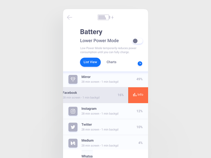 Battery App by Amr Abdelaziz on Dribbble