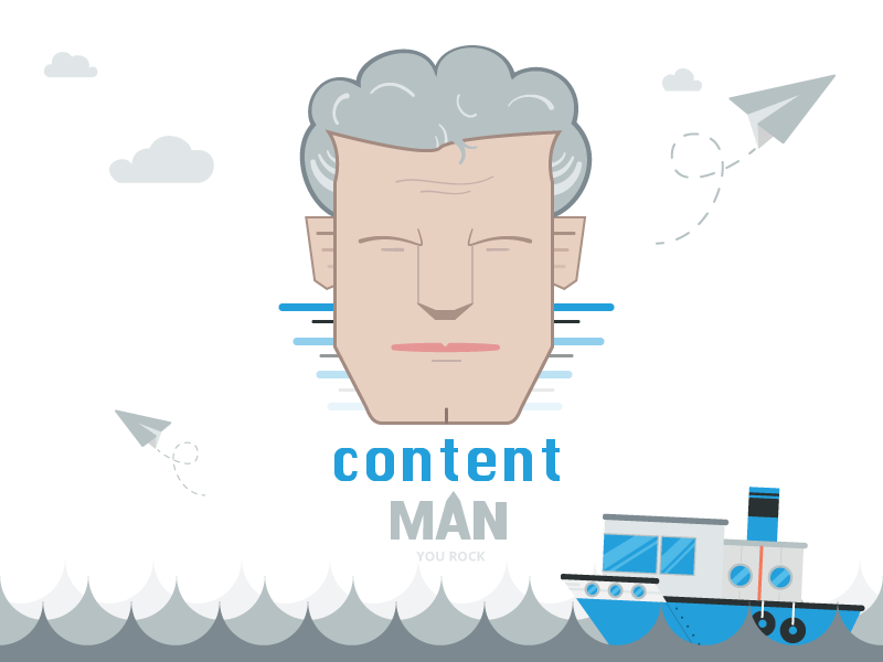 Content Man (you rock) by Amr Abdelaziz on Dribbble