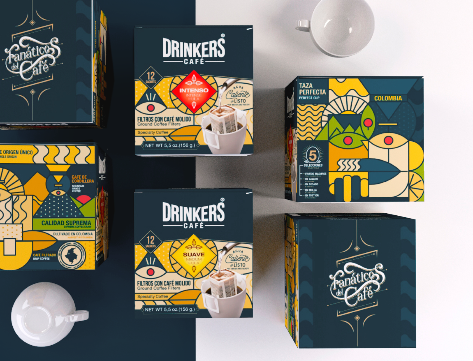 Coffee Drip Bag Drinkers by Twineich on Dribbble