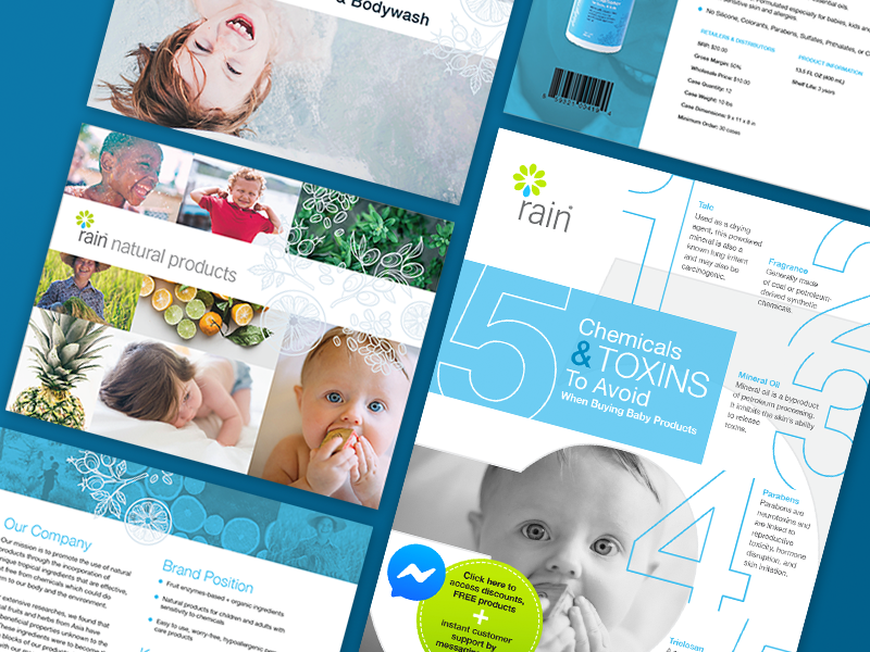 Rain Brand Collaterals and Marketing Design by Alan Lee on Dribbble