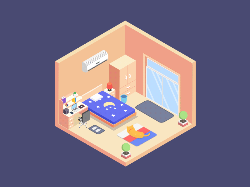Room by Kevin_L on Dribbble
