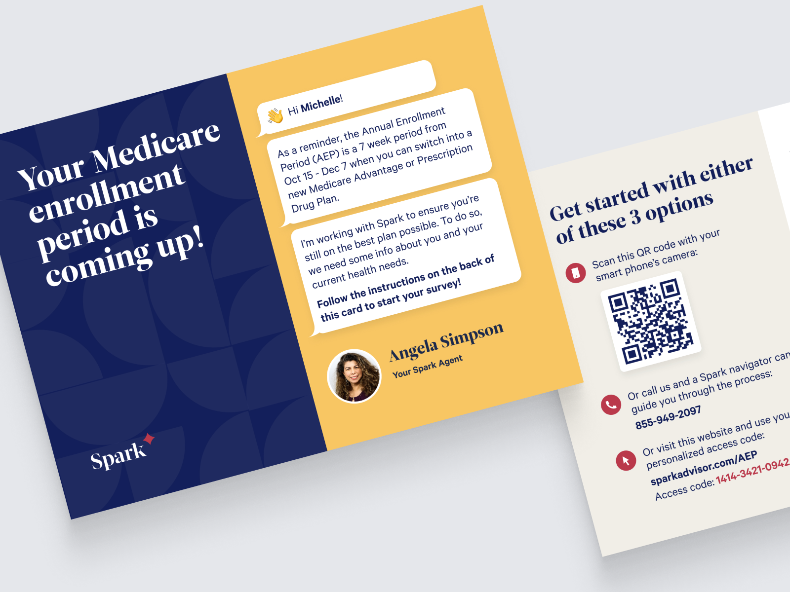 Spark Enrollment Postcard by Nic Stauber on Dribbble