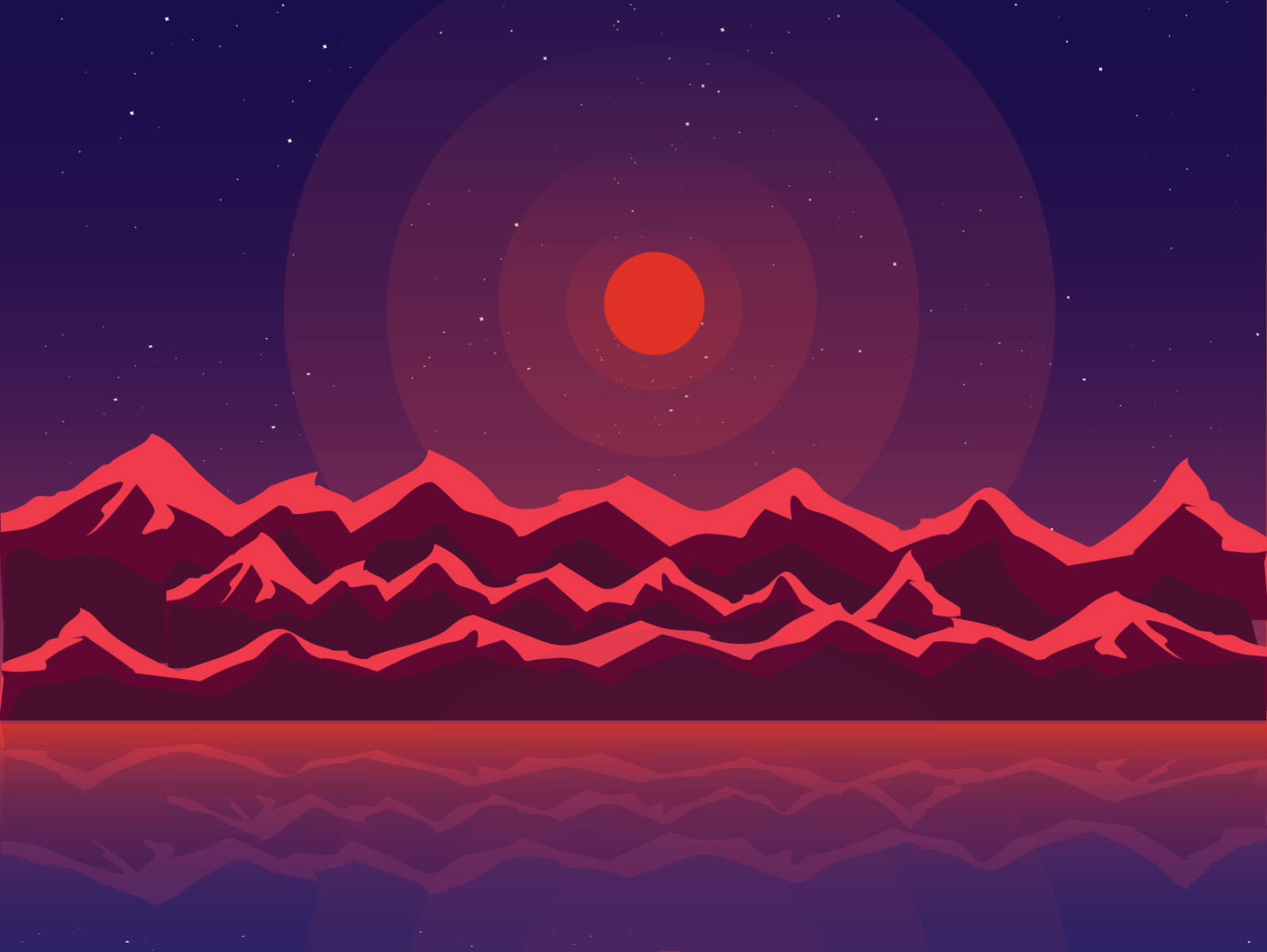 Red Moon by Shilpi Jain on Dribbble
