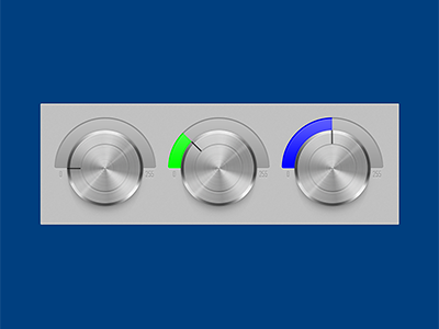 rgb dials by Eugene F on Dribbble