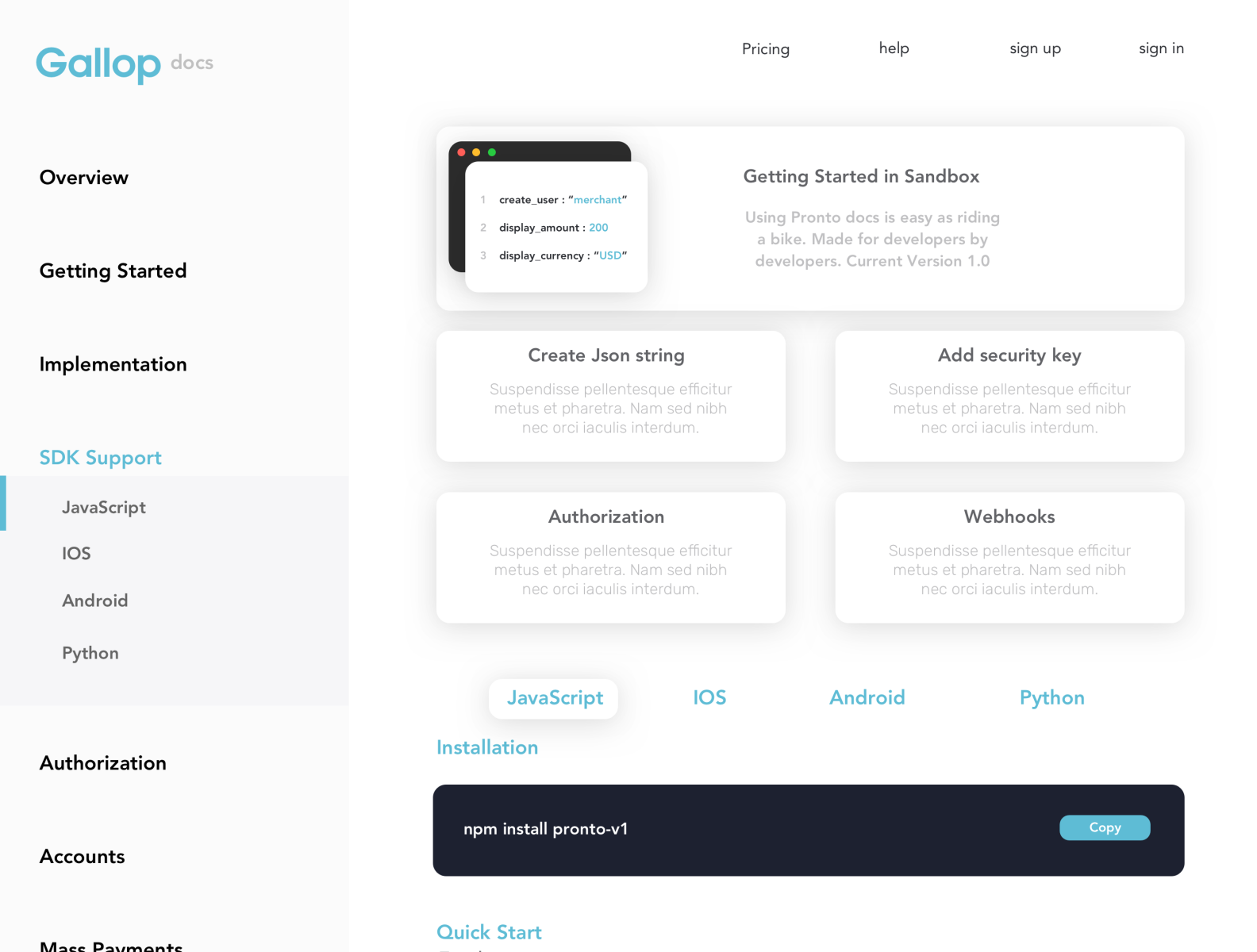 API Doc Design by Michael Lima on Dribbble