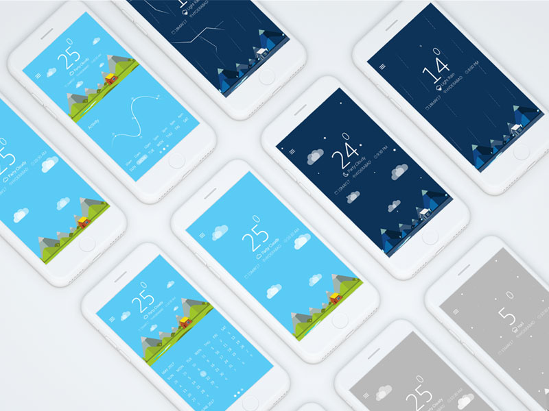 Weather Forecast Ux/UI design by sagar harpathkar on Dribbble
