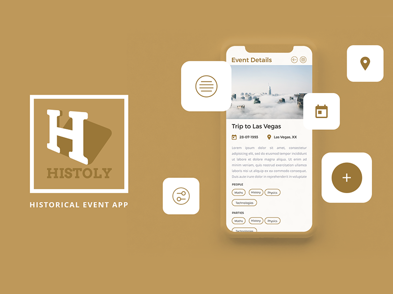 Histoly - Historical Events Mobile App by Nihal Graphics on Dribbble
