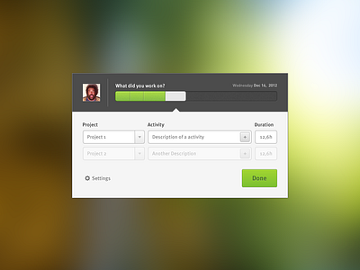 Logger UI by Robert Brauer on Dribbble