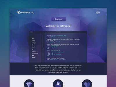 Batman.js by Aïcha Barry for Fakt Creative Consulting on Dribbble