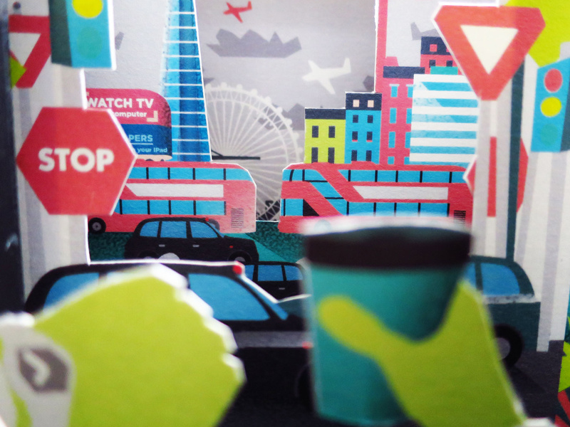 'Peep Show' Paper Engineering Pop Up Card by Lukas Novotny on Dribbble