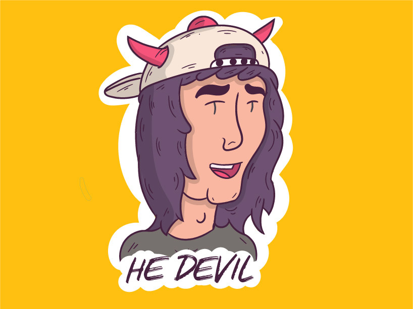 Winter 3 - He devil by Terry Watson - Draw with Tez on Dribbble