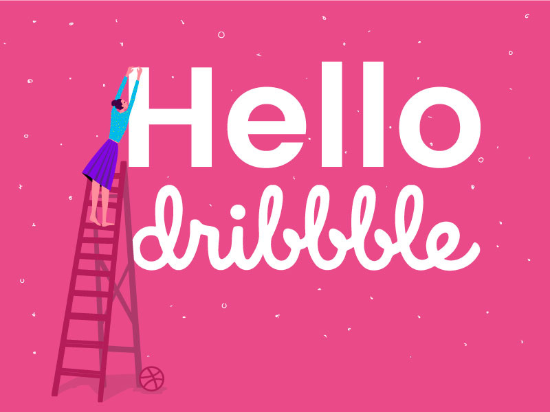 Hello Dribbble, finally arrived! 😏 by Alex Bobadilla on Dribbble