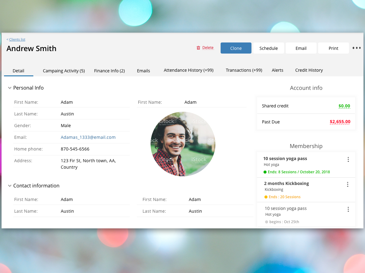Profile Page by Pedram Niazi on Dribbble