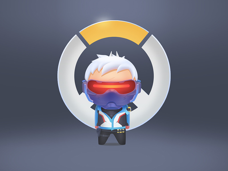 overwatch Soldier 76 by Ziwen Jiang on Dribbble
