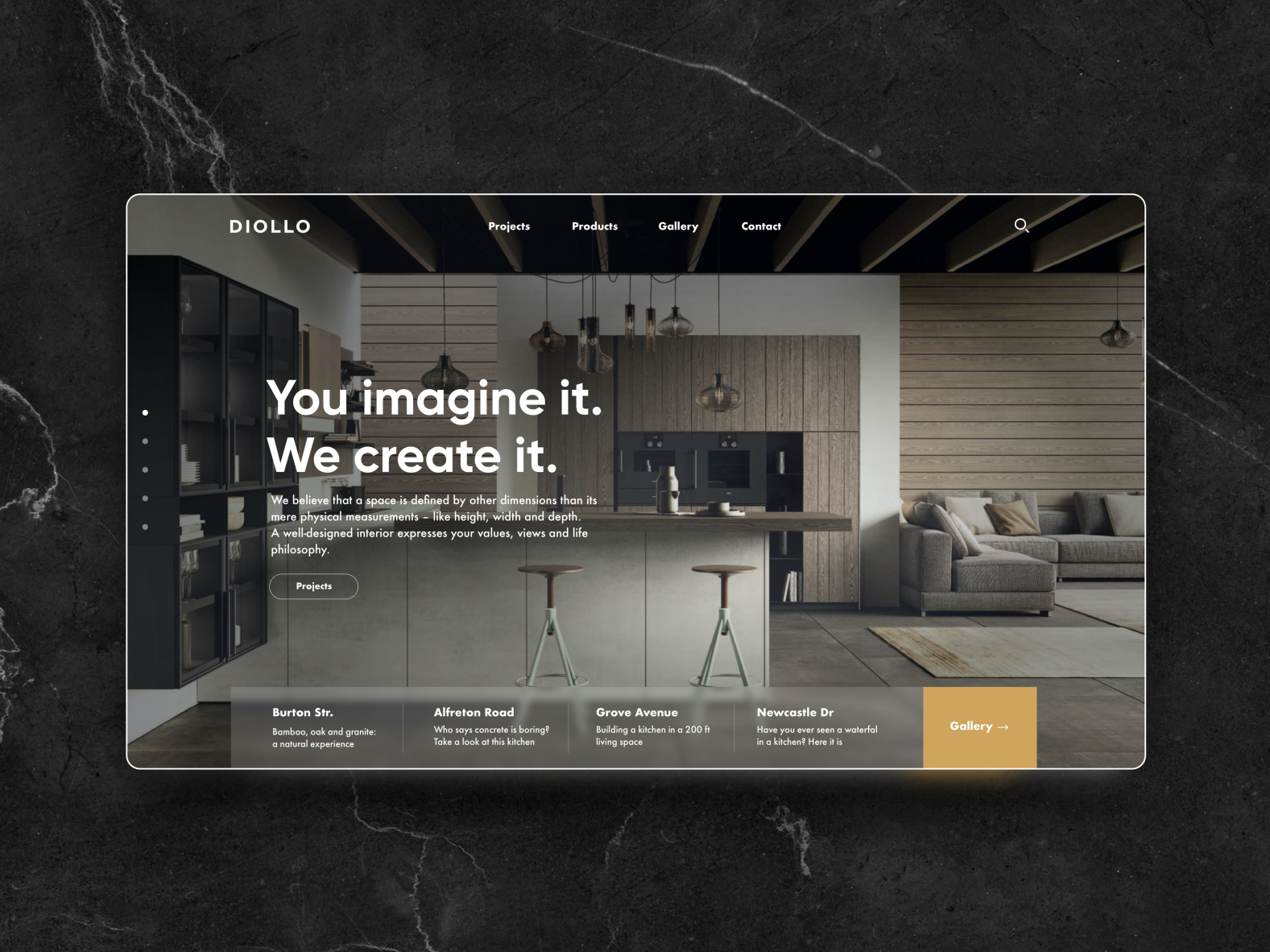 Diollo - Homepage header by Nick Broekema on Dribbble