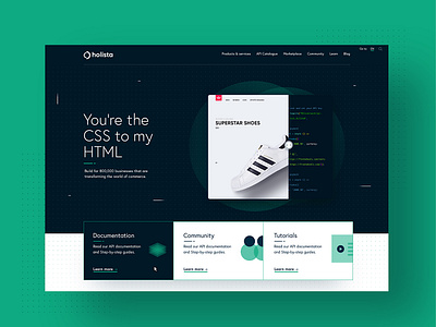Header Mockup for Developers Portal by Nick Broekema on Dribbble