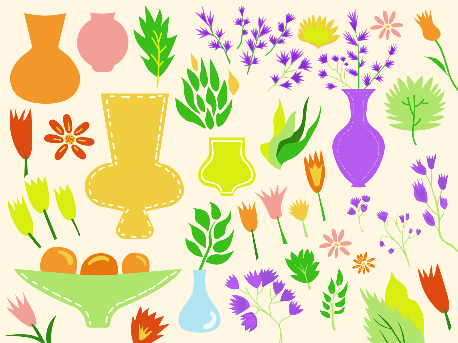 Spring pattern by Anna Baranova on Dribbble