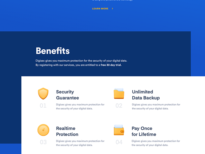 Digisec Digital Data Security Website By Ozi Thohari For Sebo On Dribbble