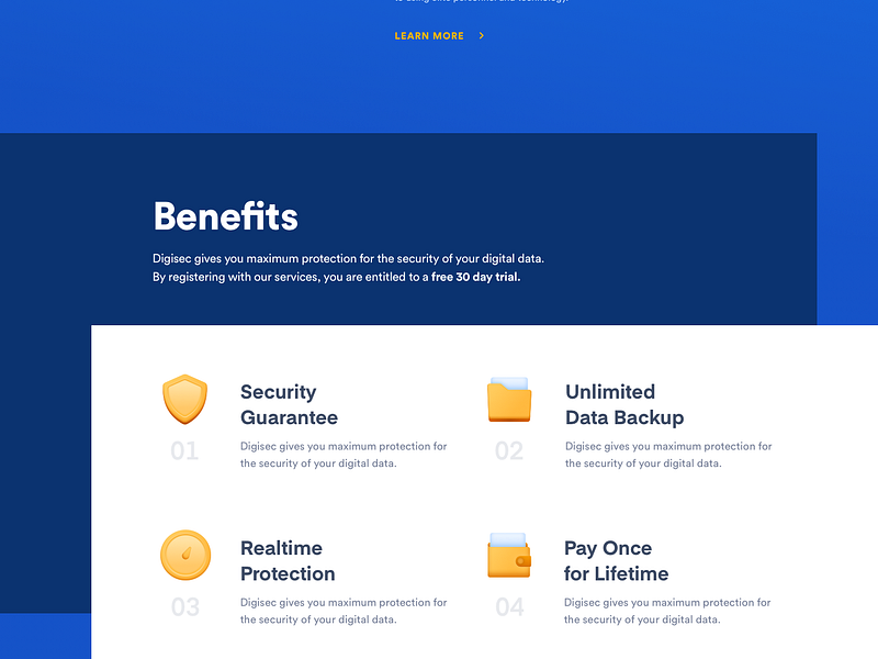 Digisec Digital Data Security Website By Ozi Thohari For Sebo On Dribbble