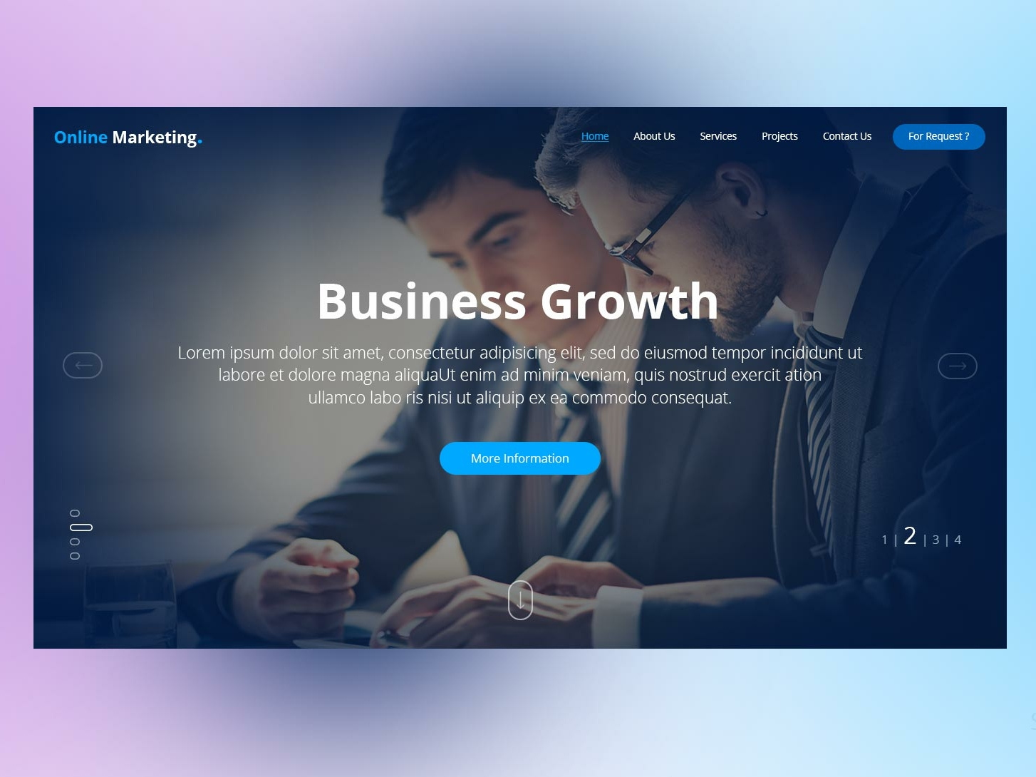 Online Marketing Website by Sridharan P on Dribbble