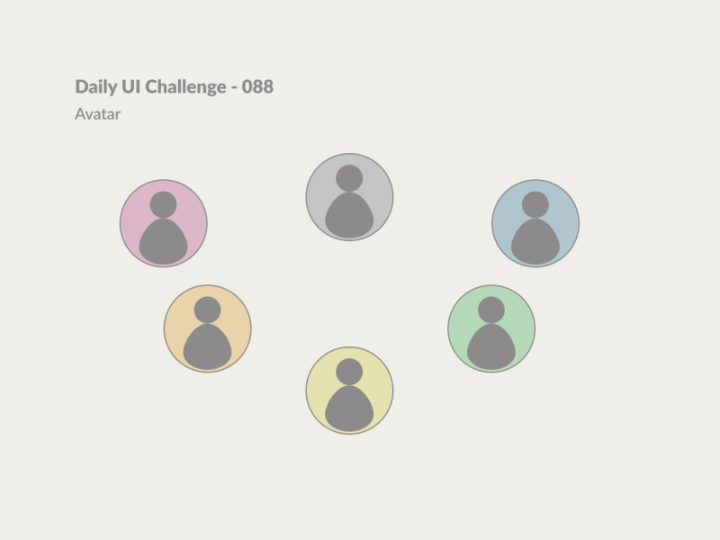 Daily UI 088 - Avatar by Gabriel Snead on Dribbble