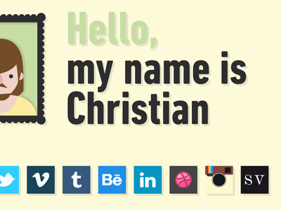 Hello, my name is Christian by Christian Villacanas on Dribbble