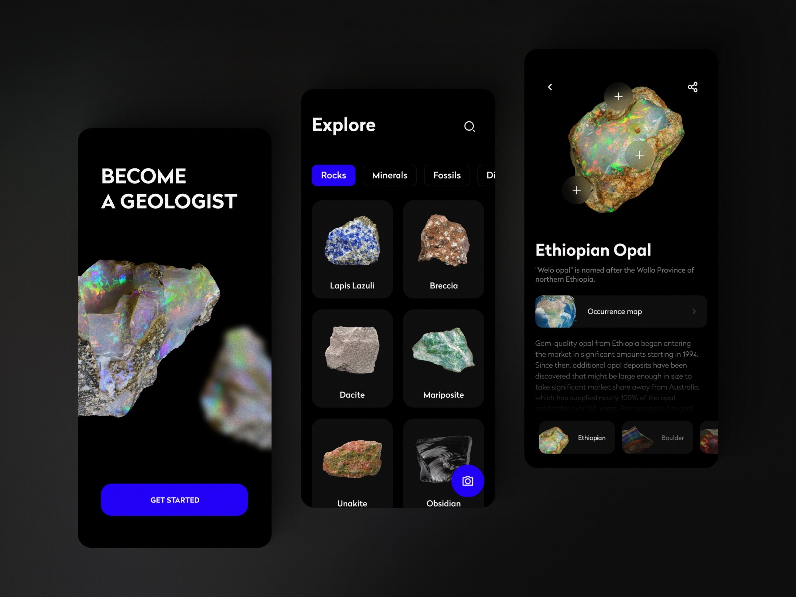 Database of minerals with the possibility of scanning by Mikuláš Beskyd ...