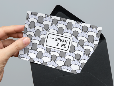 Encouraging Postcard for Great Speaker by Olena Metellia on Dribbble