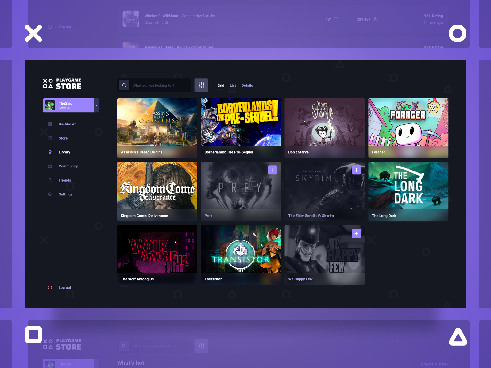 Playgame Store - Library & Case Study by Lisa Martinovska on Dribbble
