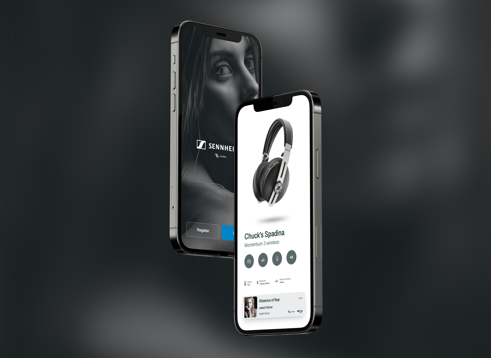 Sennheiser app design idea by Hector Astete on Dribbble