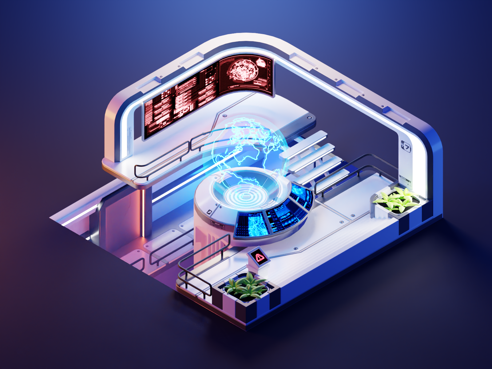 Control Room by Roman Klčo on Dribbble